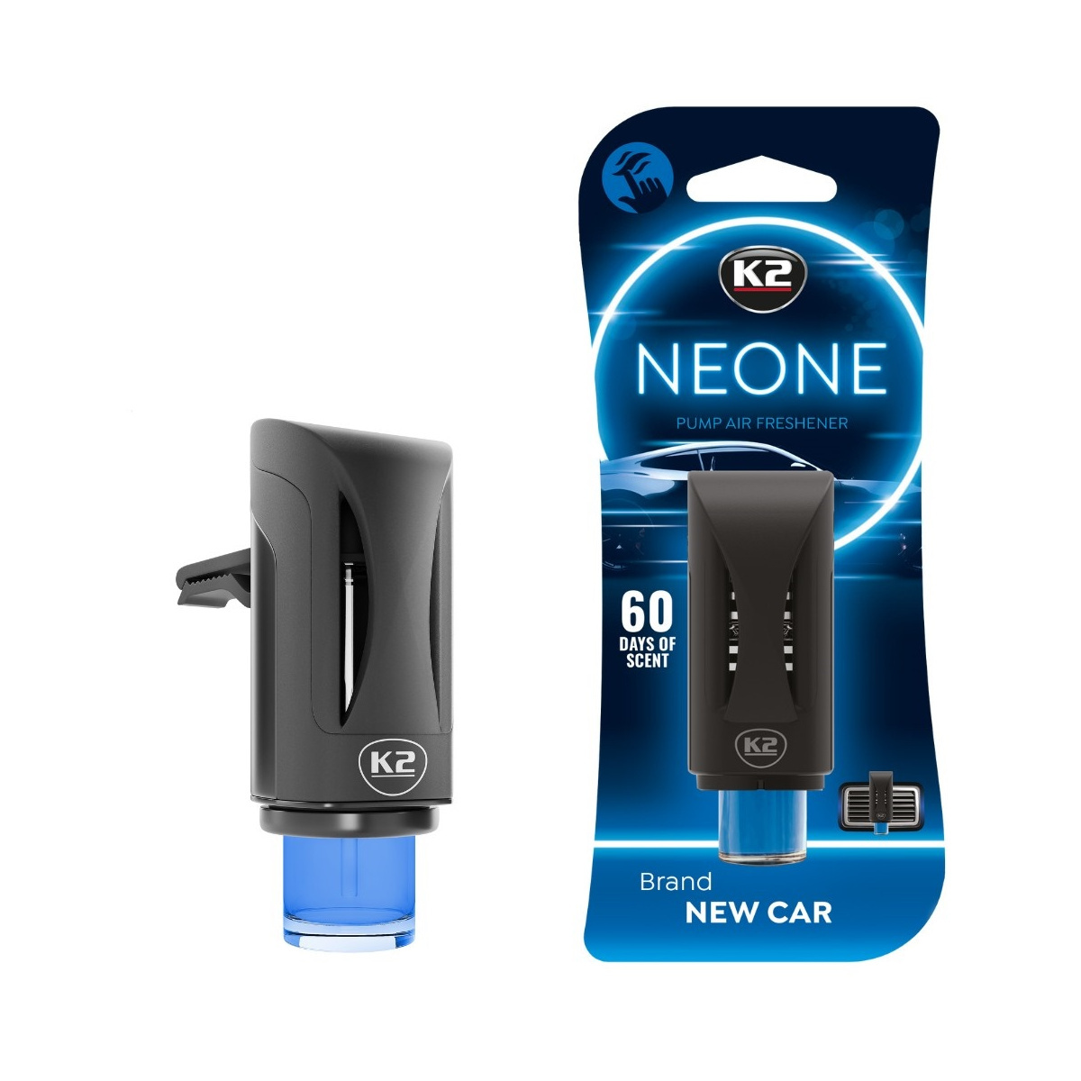 K2 NEONE NEW CAR zapach samochodowy do kratki nawiewu • autokosmetyki ...