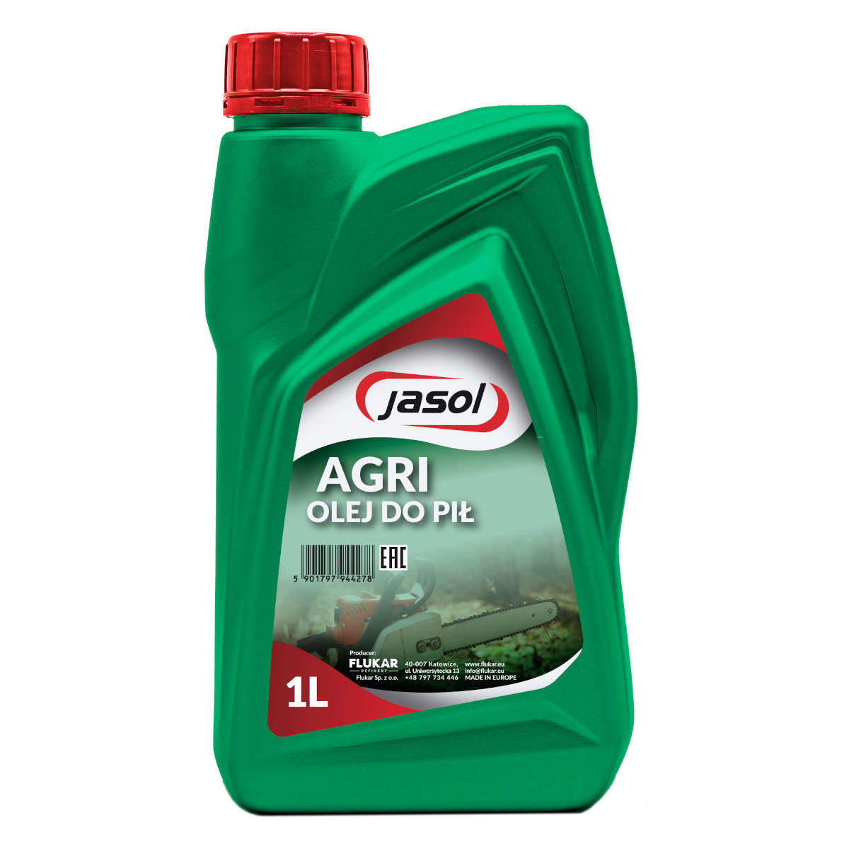 Jasol Agri ZS - olej do łańcuchów i prowadnic pił 1L • autokosmetyki • AutoChemia.pl