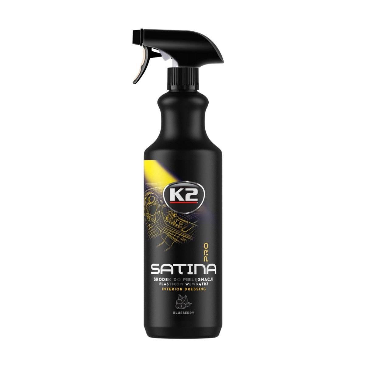 K2 Satina PRO Interior Dressing kokpit matowy Blueberry 1L • autokosmetyki • AutoChemia.pl