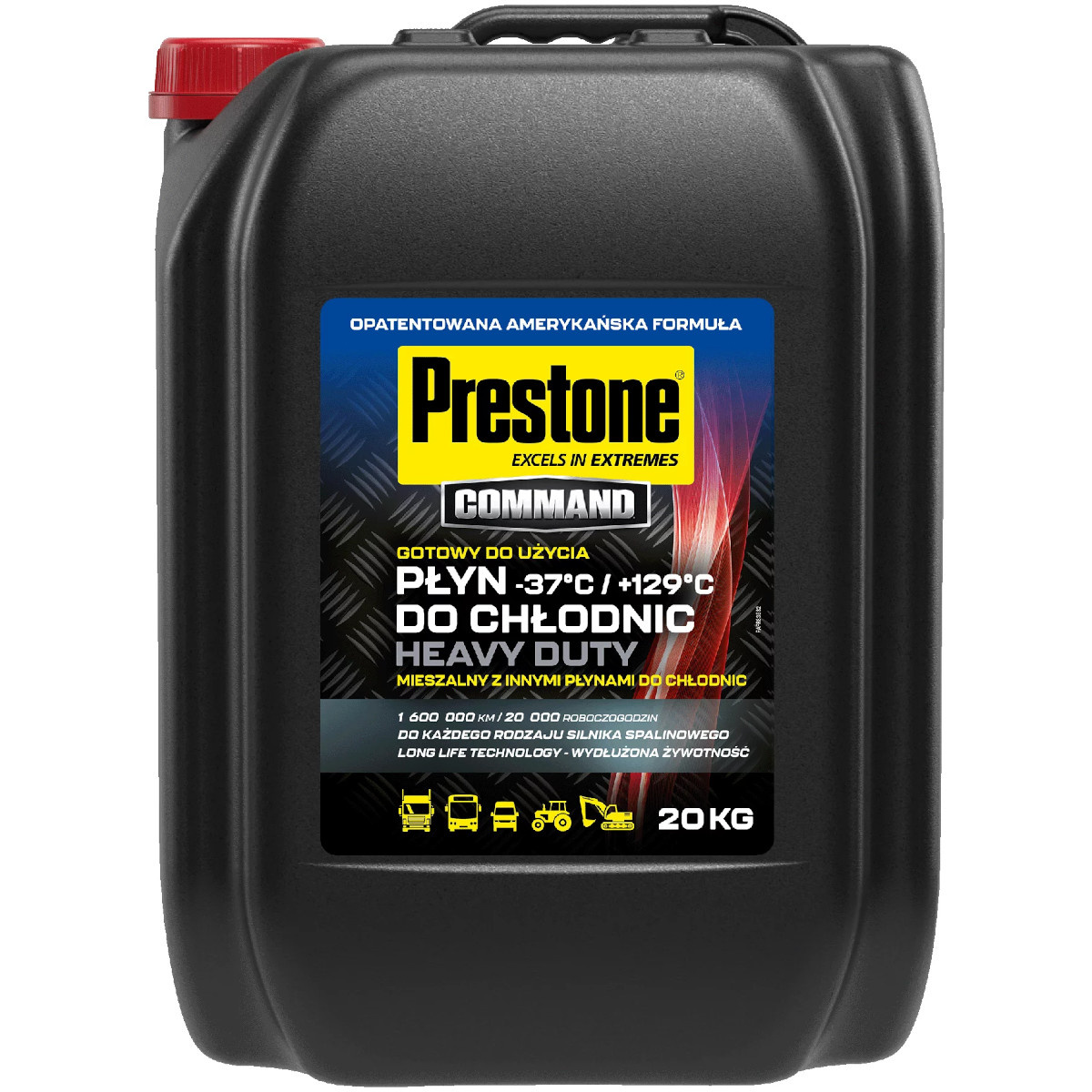 Prestone Command Gotowy czerwony płyn do chłodnic -37°C op 20L ...