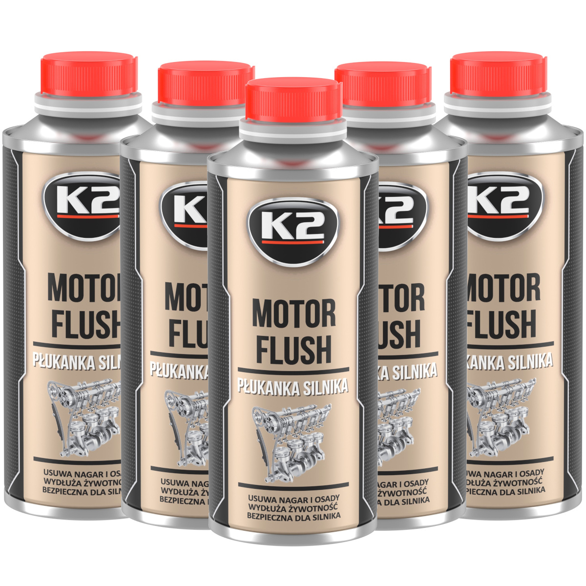 Zestaw : 5x Płukacz silnika K2 Motor Flush 250ml • autokosmetyki ...